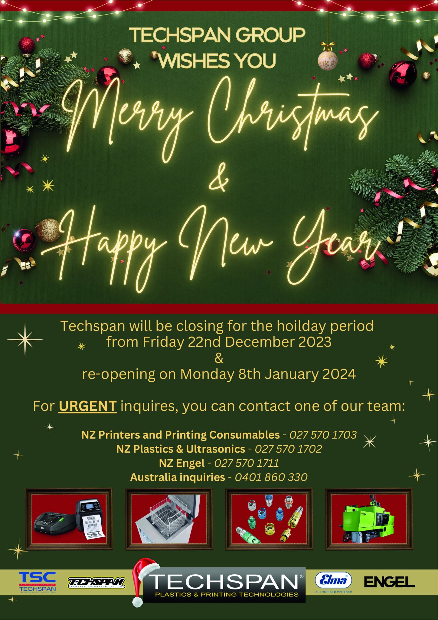 Merry Christmas 2023 – Techspan Australia
